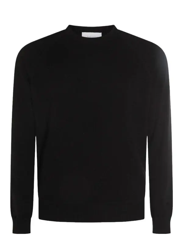 Malo Crewneck Long Sleeve Jumper - Black
