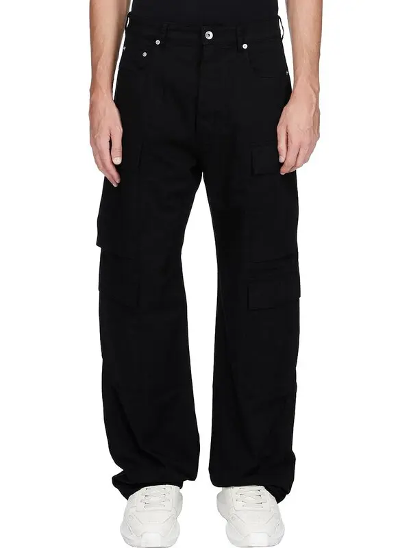 Rick Owens Double Cargo Jeans - Black