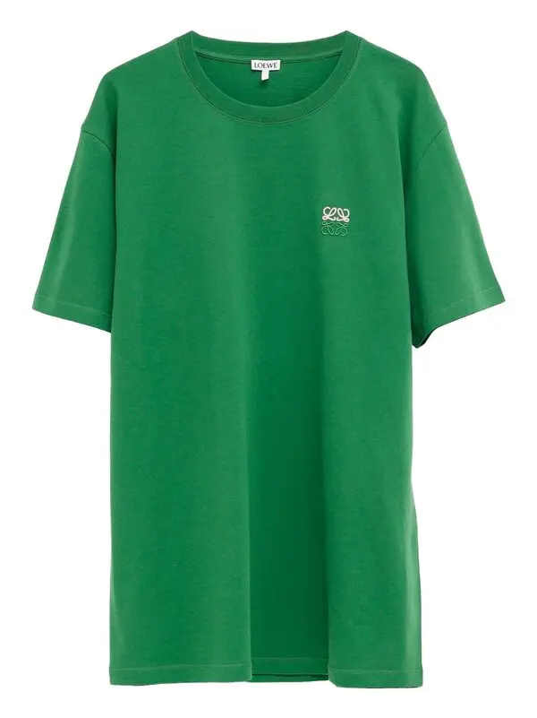 Loewe Anagram-embroidered T-shirt - Green