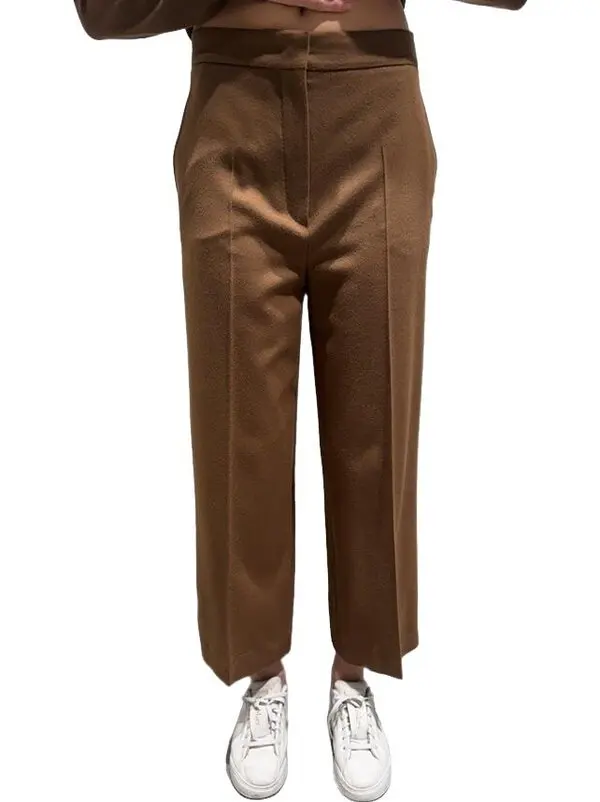 Max Mara Pleated Trousers - Chestnut