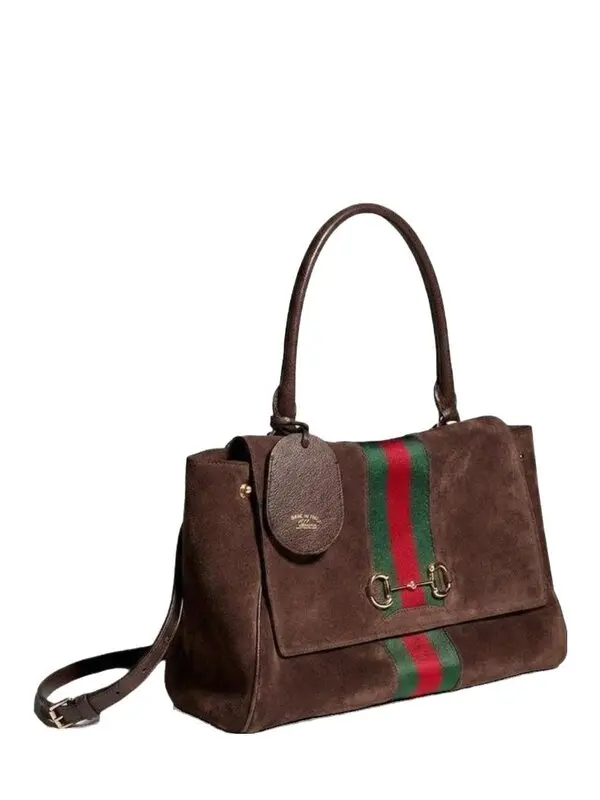 Gucci Paparazzo Medium Top Handle Bag - Dark Brown
