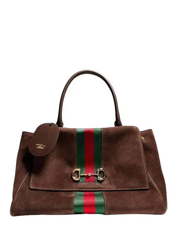 Gucci Paparazzo Medium Top Handle Bag - Dark Brown