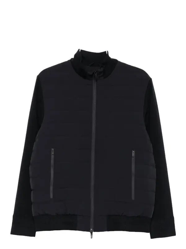 Emporio Armani Quilted Panel-sleeve Jacket - Black