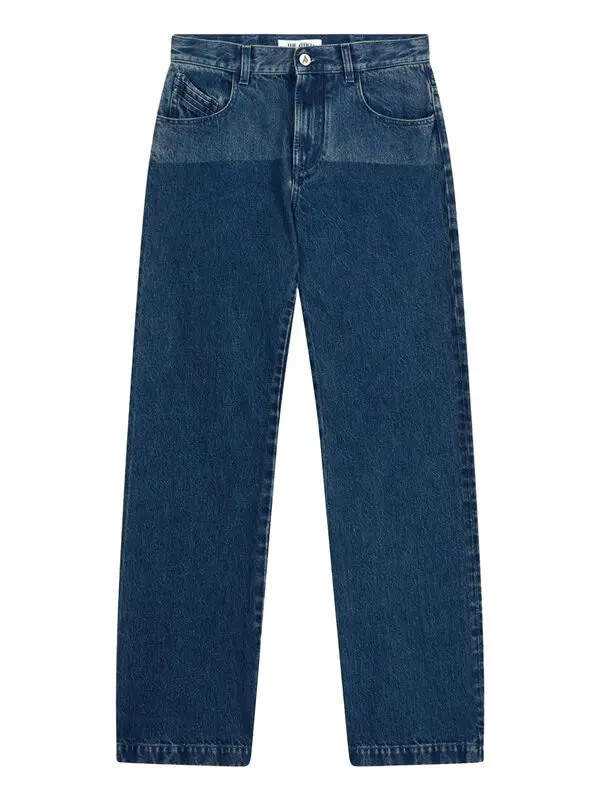 Attico Wide Leg Jeans - Dark Blue