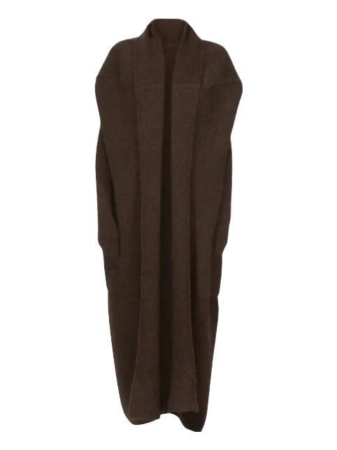 Rick Owens Open-front Long Sleeve Cardigan - Brown