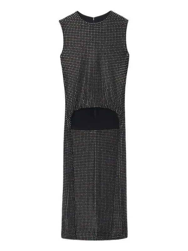 Alexander Wang Crystal Embellished Sleeveless High-neck Top - Black