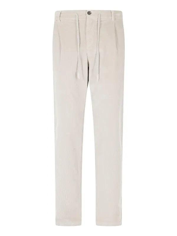 Eleventy Pleated Drawstring Trousers - Sabbia