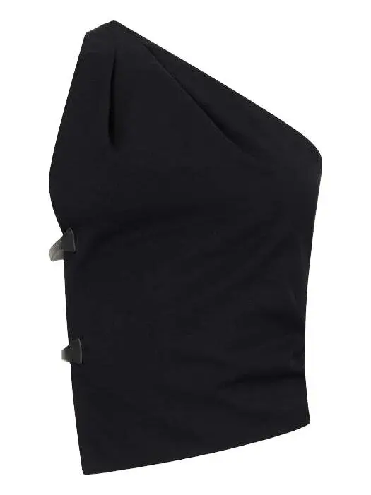 Dsquared2 Asymmetrical Sleeveless Top - Black
