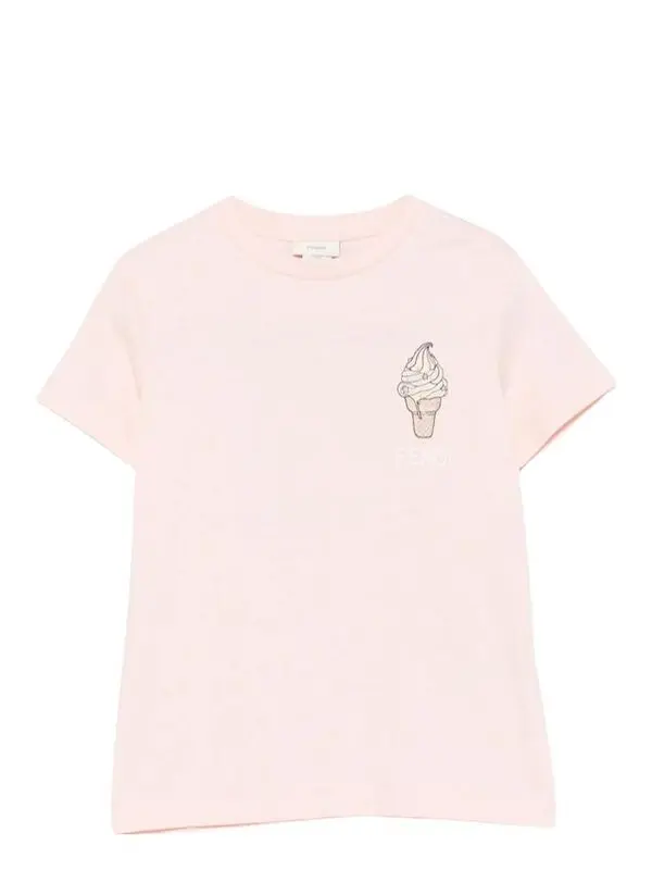 Fendi Printed Ice Cream T-shirt - Pink
