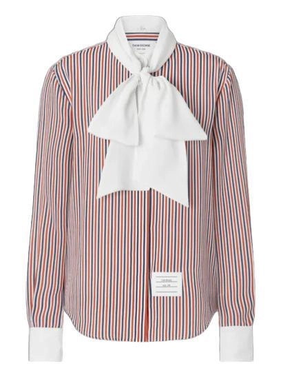 Thom Browne Striped Detachable-collar Shirt - No