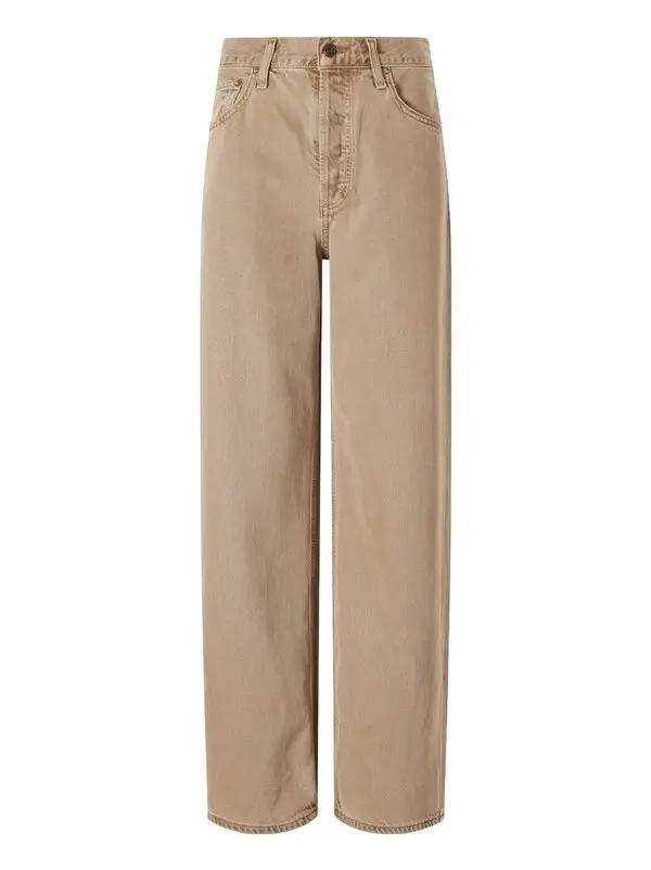 AGOLDE Low Slung Baggy Wide-leg Jeans - Brown