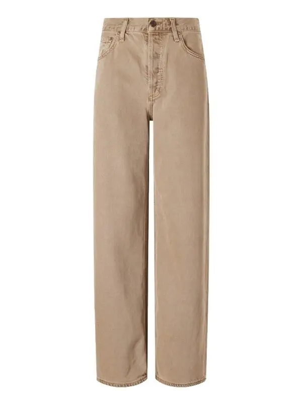 AGOLDE Low Slung Baggy Wide-leg Jeans - Brown