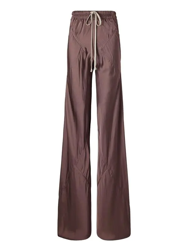 Rick Owens Charmeuse Wide-leg Pants - Grape