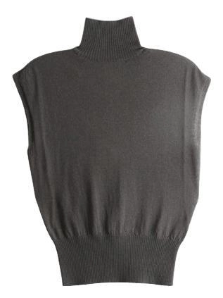 Rick Owens Sleeveless Turtleneck Top - Drkdust
