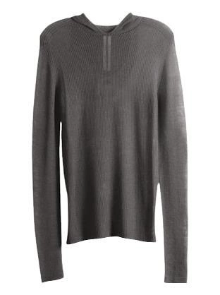 Rick Owens Hooded Long Sleeve Maglia Top - Drkdust