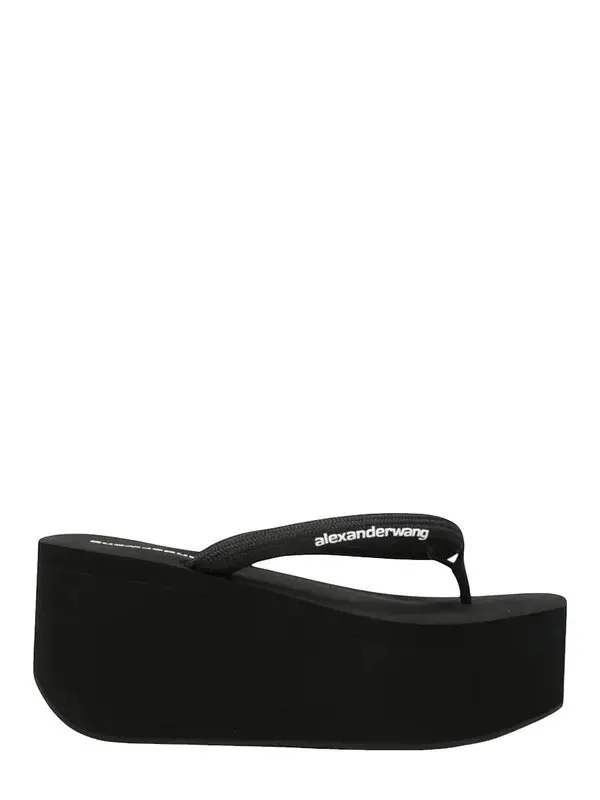 Alexander Wang Platform Thong Sandals - Black
