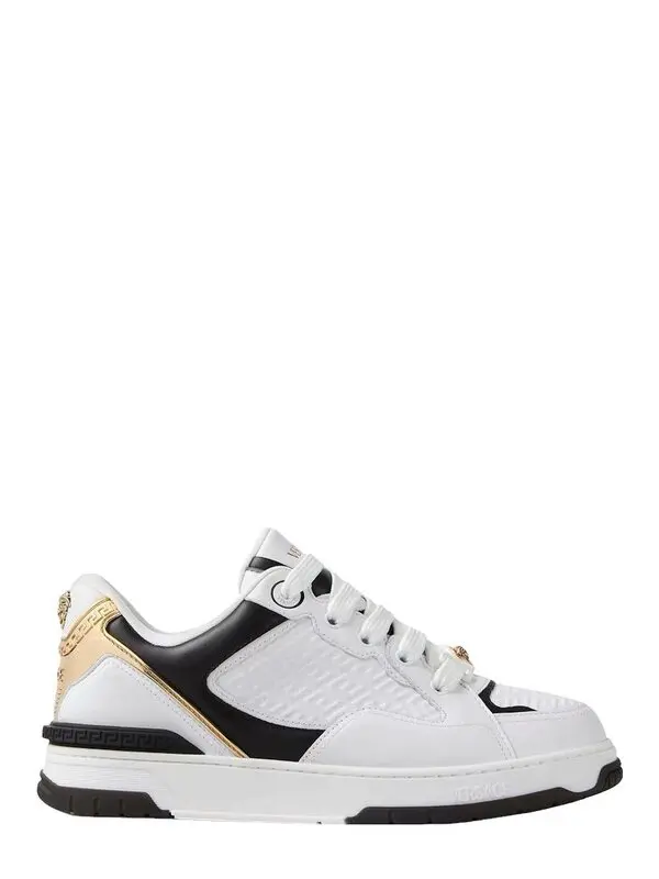 Versace Biggie Basketin Sneakers - White/black