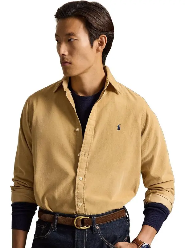 Ralph Lauren Classic Fit Corduroy Shirt - Classic Camel