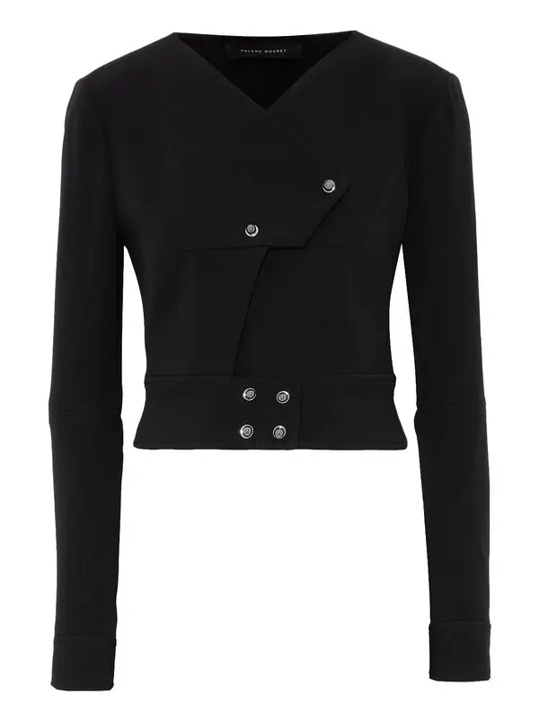 Roland Mouret Studded Cady Jacket - Black