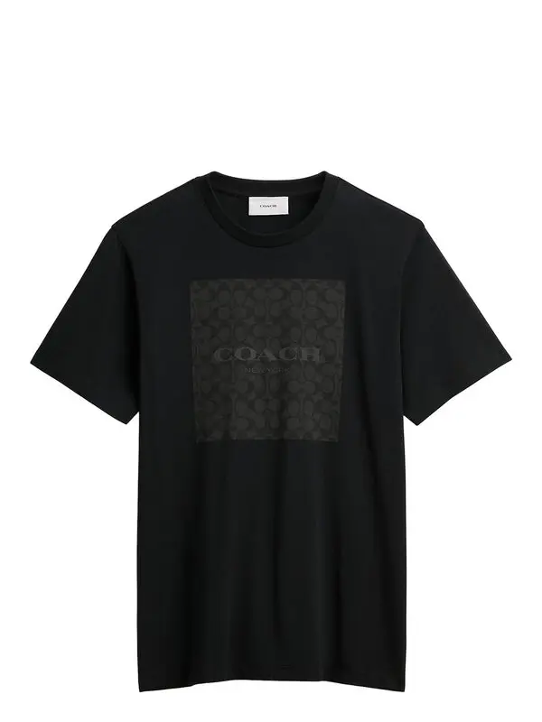 COACH OUTLET Signature Square T-shirt - Black