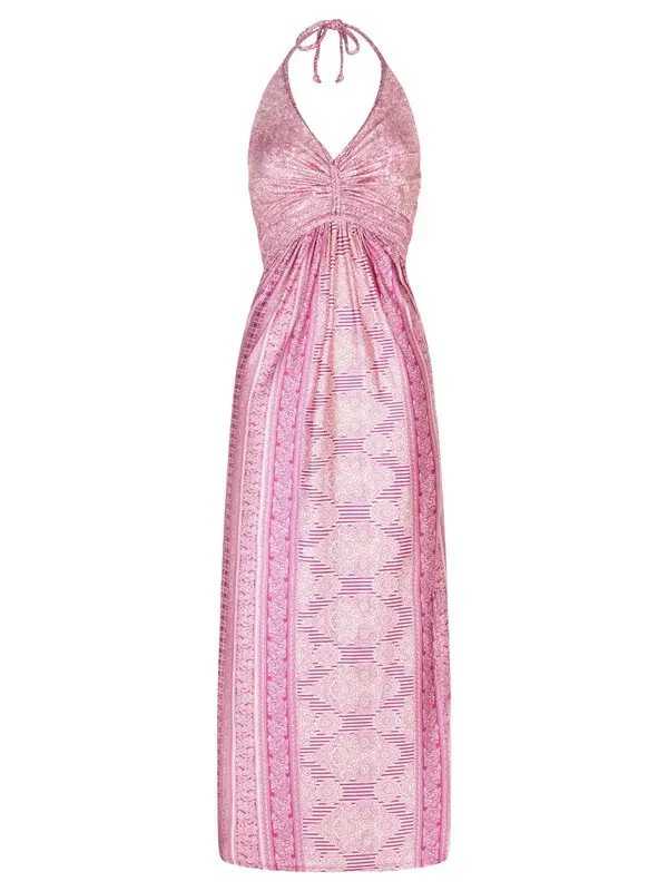 CHIC BY LIRETTE Guna Halter Maxi Dress - Pink