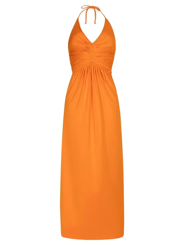 CHIC BY LIRETTE Halterneck Maxi Dress - Orange