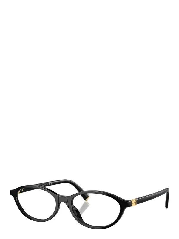 Miu Miu Oval Eyeglasses With Polarized Lenses - Black