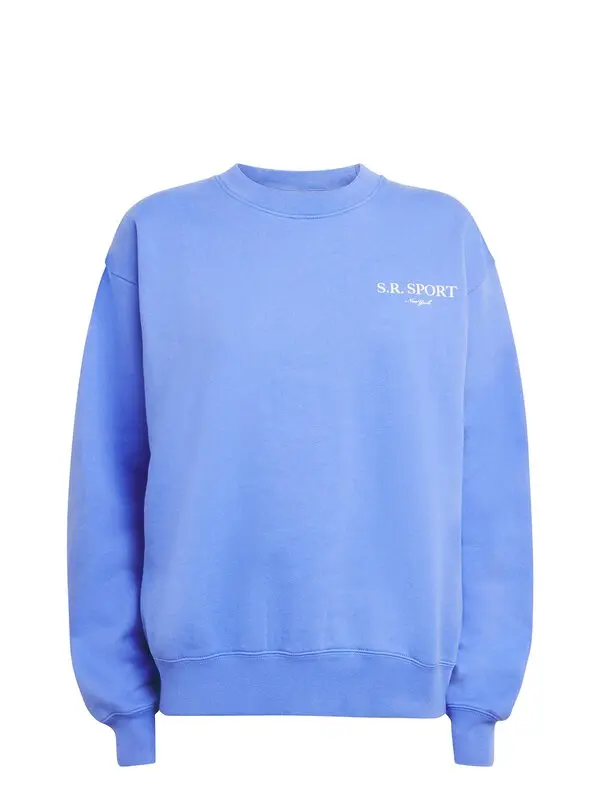 SPORTY & RICH Wimbledon Sweatshirt - Ivory