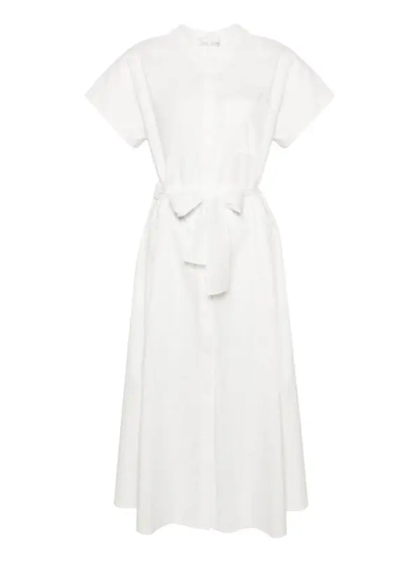 FORTE_FORTE Cotton Shirtdress - White