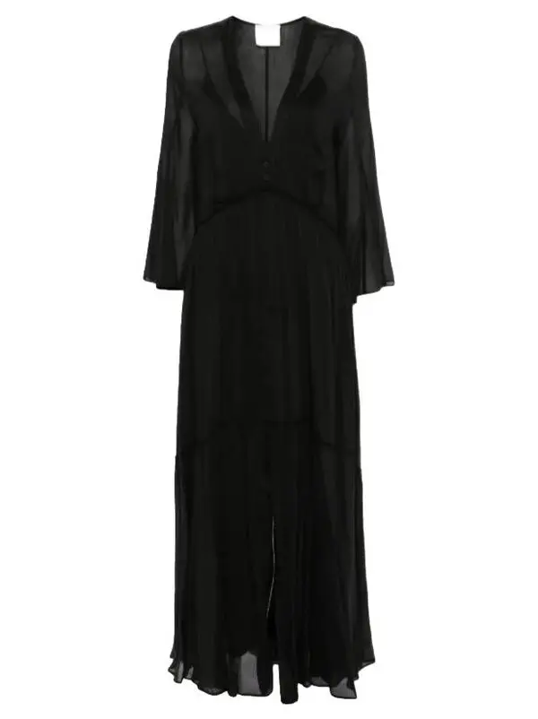 FORTE_FORTE Voile Maxi Dress - Black
