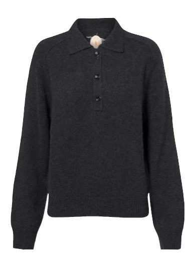 Jardin Des Orangers Wool And Cashmere Polo Sweater - Grey
