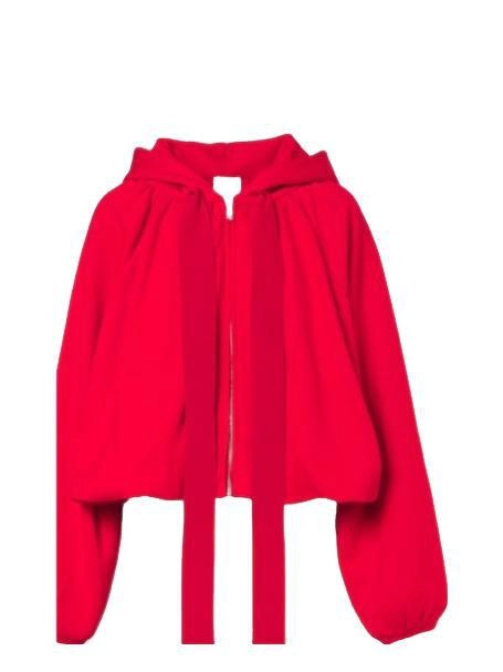 PATOU Cotton Zip-up Hoodie - Red