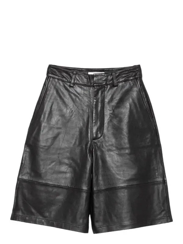 THE FRANKIE SHOP Belt Loop Shorts - Black