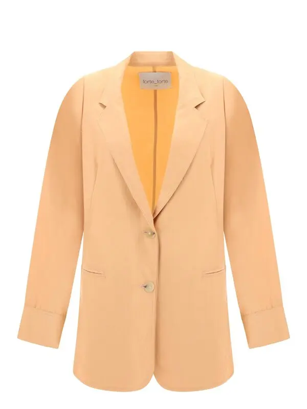 FORTE_FORTE Twill Suit Coat - Nude