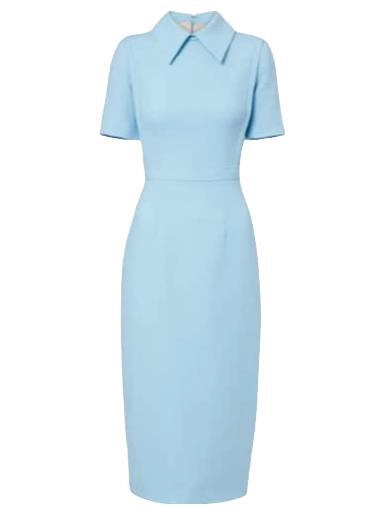 EMILIA WICKSTEAD Valletta Wool Cocktail Dress - Blue