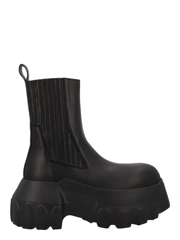 Rick Owens Beatle Mega Tractor Boots - Black