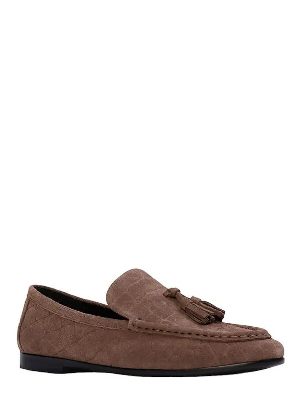 BLACK SUEDE STUDIO Tassel Loafers - Brown Croc
