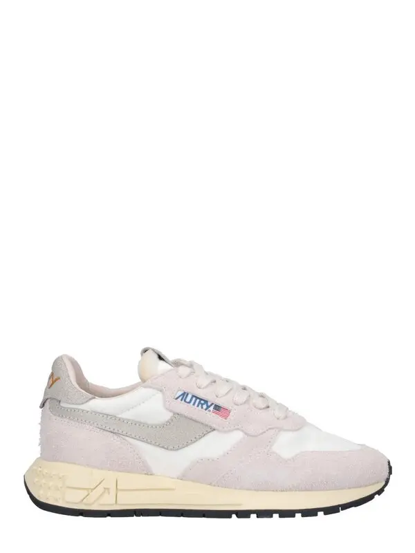 AUTRY Leather & Nylon Sneakers - Grey