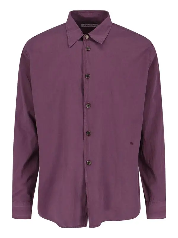 Our Legacy 100% Cotton Gauze Shirt - Violet