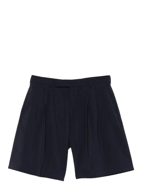 Paul Smith Tailored Wool Blend Shorts - Navy