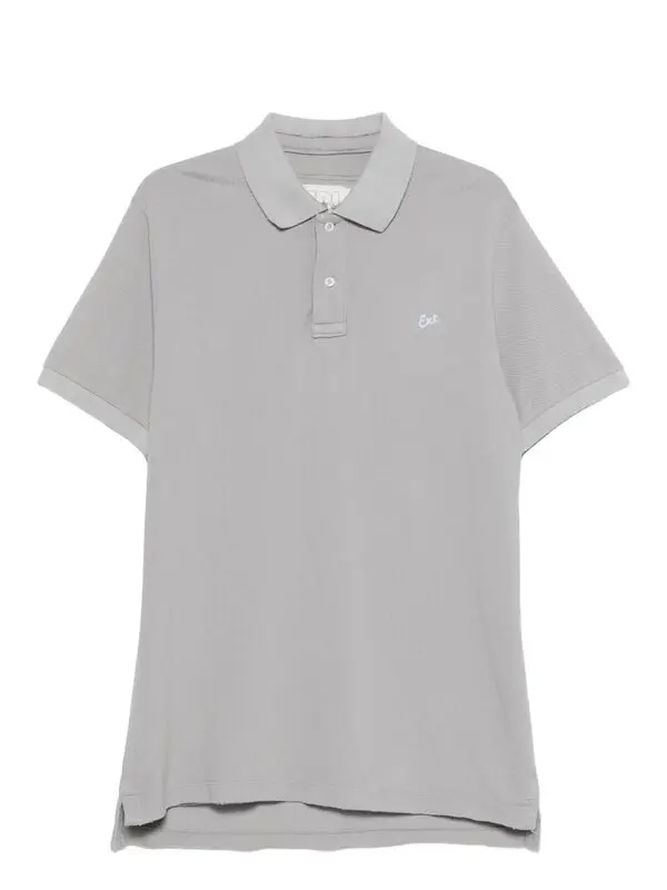 ERL Striped Cotton Polo Shirt - Grey