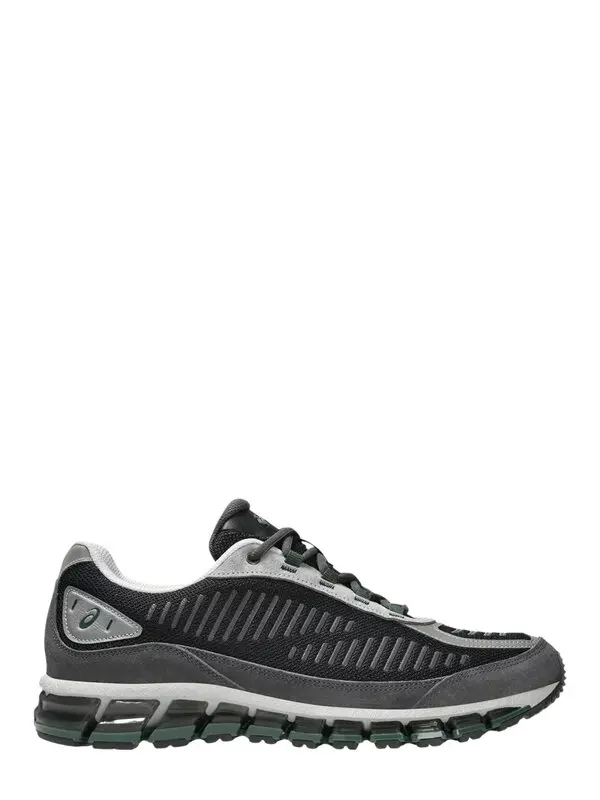 Asics Striped Design Lace-up Sneakers With Ridged Sole - Grey