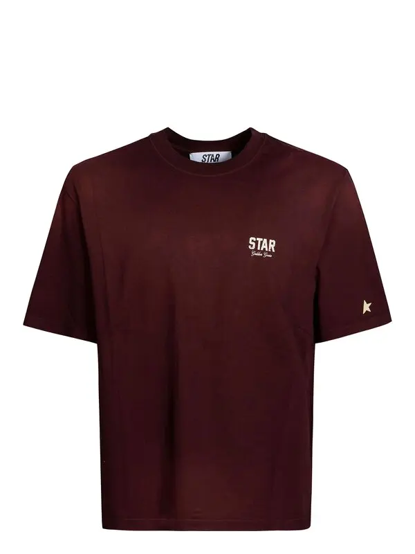 GOLDEN GOOSE Cotton Jersey T-shirt For - Rosso
