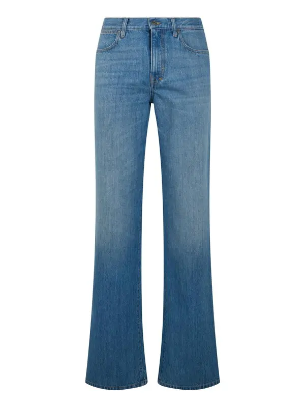 Gucci Flared Wide-leg Pants - Denim