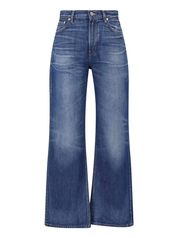 HAIKURE Organic Cotton Flare Jeans - Blue