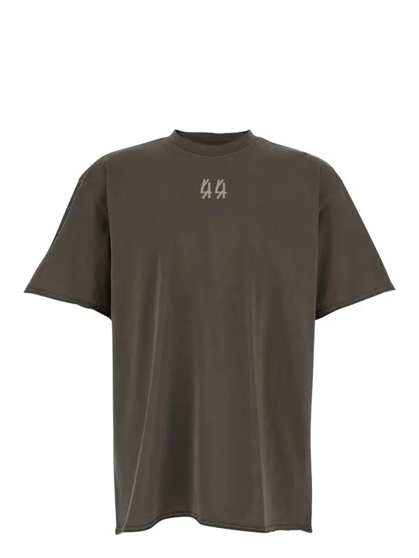 44 LABEL GROUP Oversized Graphic Short-sleeve T-shirt - Grey