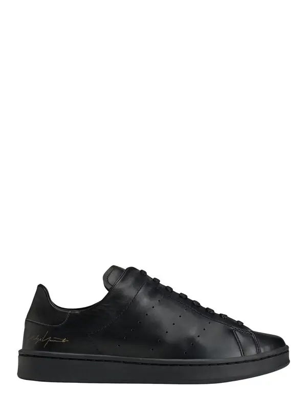 Y3 Low-top Leather Sneakers - Black