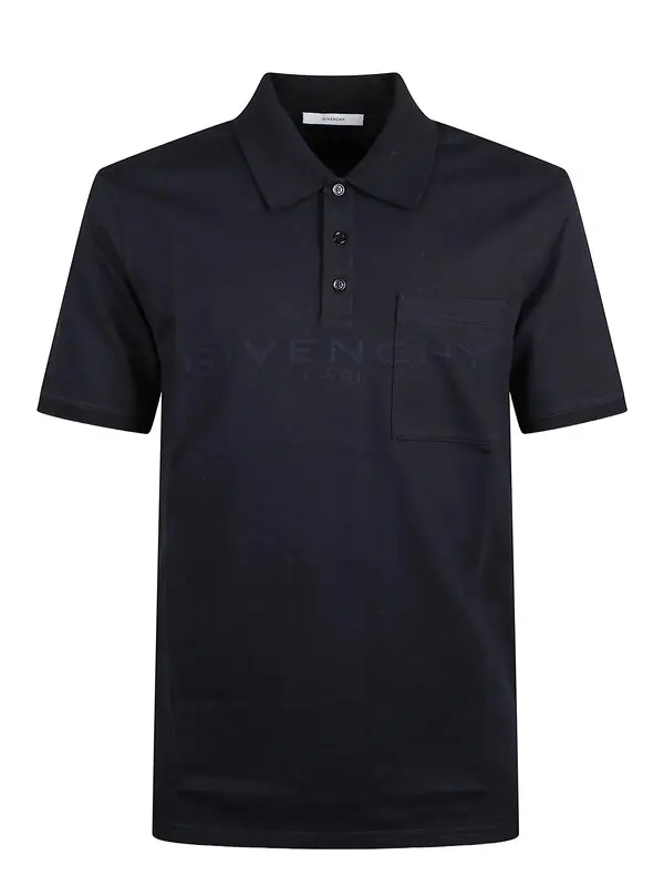 Givenchy Elegant Cotton-silk Blend T-shirt For - Navy
