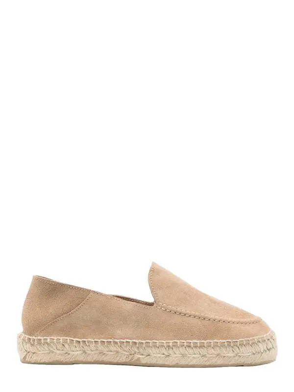 Manebí Vintage Inspired Calf Leather Flat Shoes - Grey