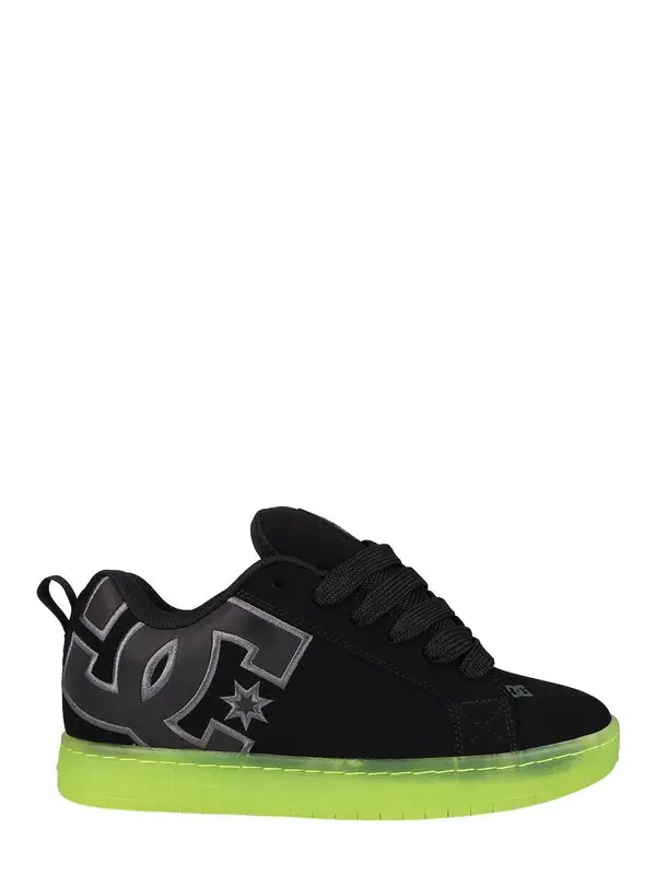 DC SHOES Court Graffik Special Edition Lace-up Sneakers - Black/lime